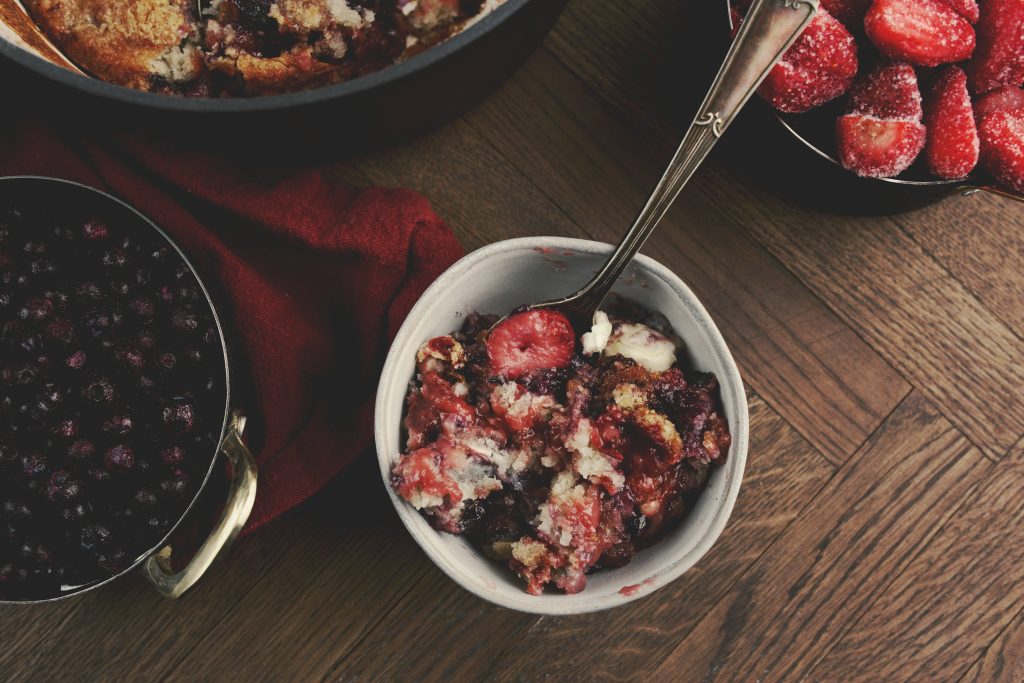 Frozen Berry Cobbler - Cast Iron Recipes