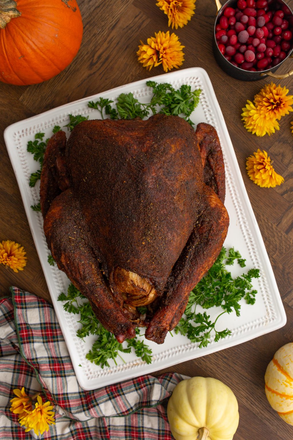 BBQ Smoked Whole Turkey with video - Cast Iron Recipes