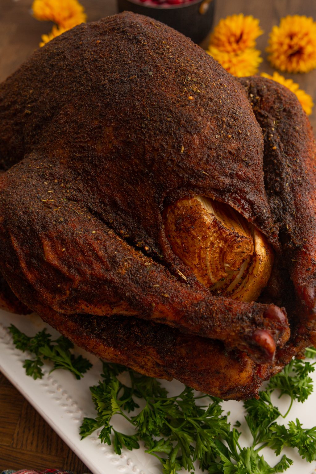 BBQ Smoked Whole Turkey with video - Cast Iron Recipes